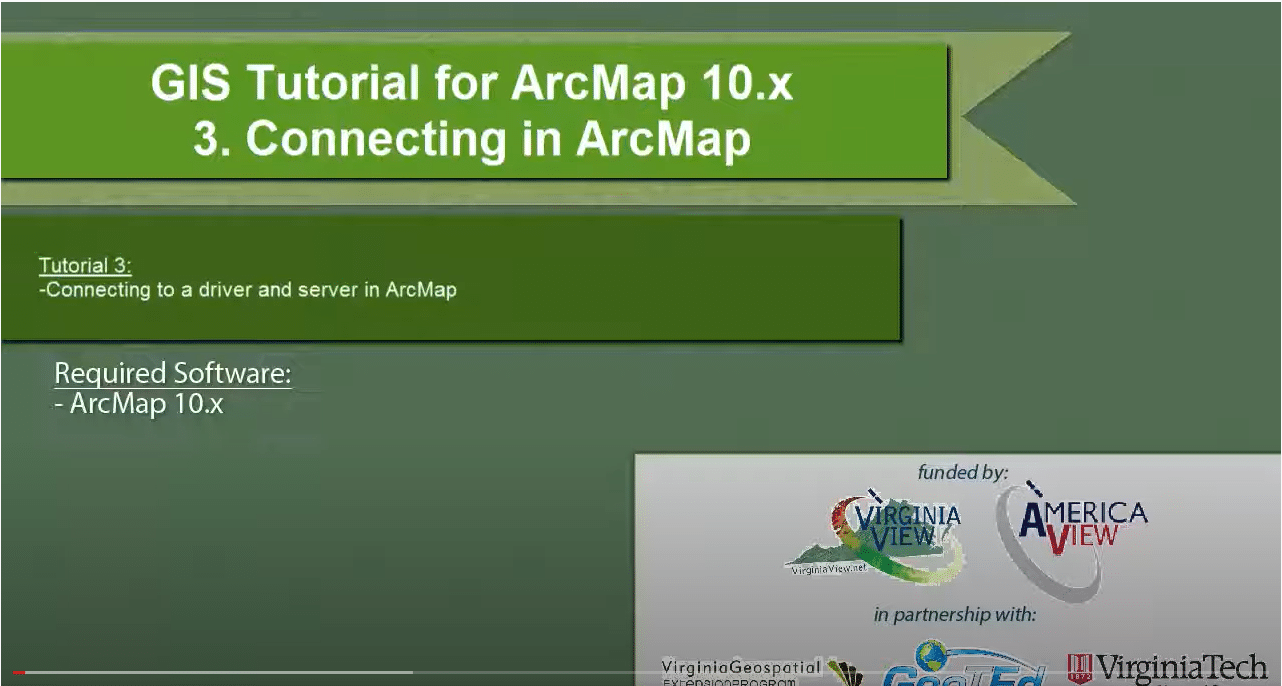 Tutorial 3: Connecting in ArcMap – National Center for Autonomous ...